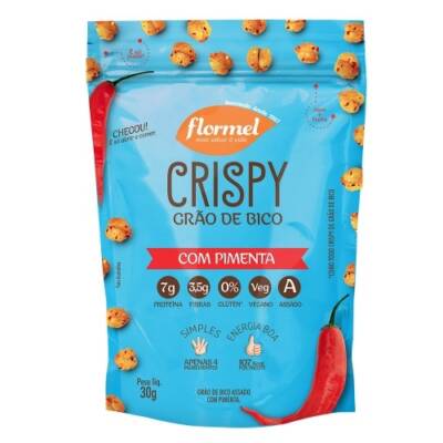Crispy Grão de Bico com Pimenta Flormel - 30g - Viver Bem Saudável